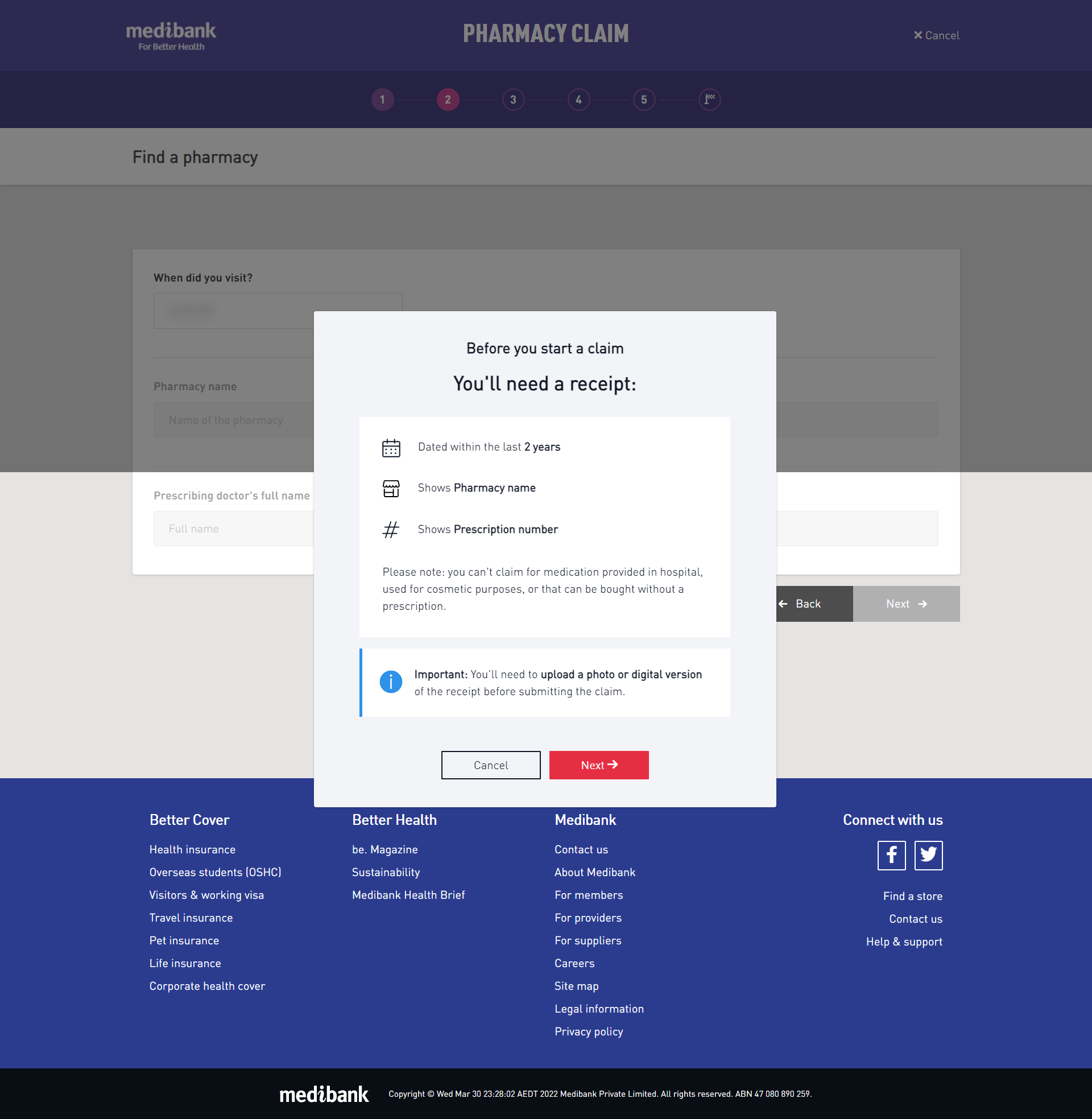 How to make a Pharmacy claim | Medibank